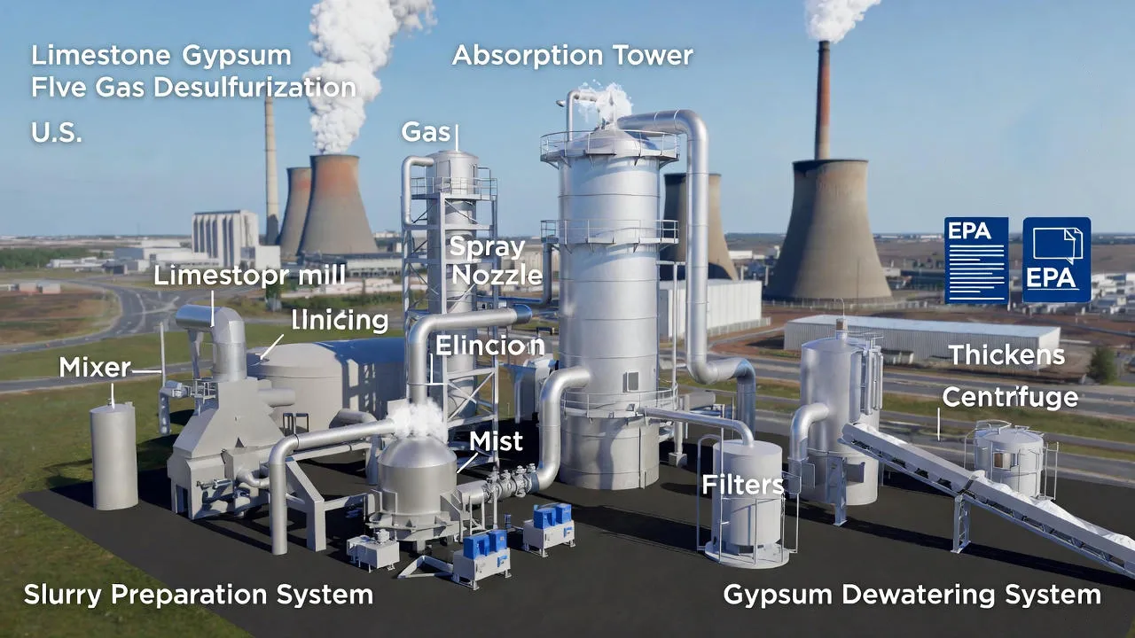 Limestone-Gypsum Flue Gas Desulfurization (DeSOx) - USA Limestone ...